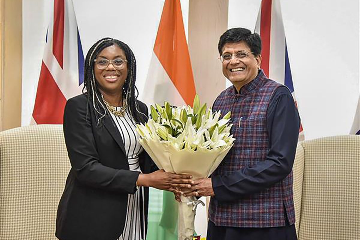 Piyush Goyal meets UK counterpart for free trade agreement talks. - Global Indian News Network