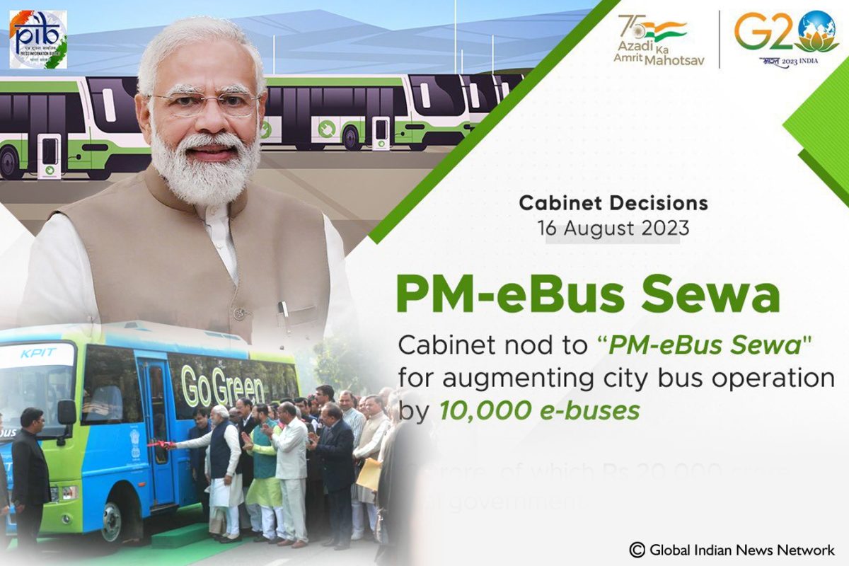 Cabinet approves PM e-bus sewa for green mobility