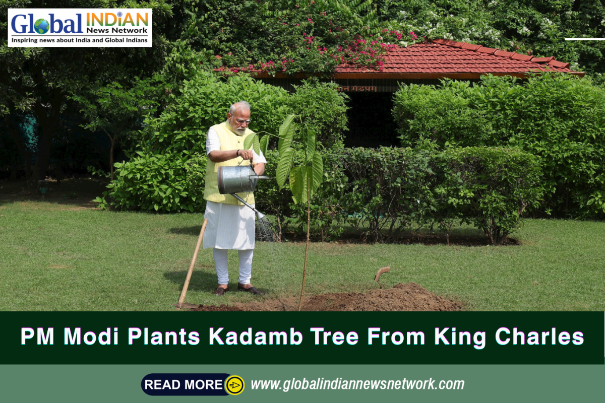PM Modi Plants Kadamb Tree From King Charles