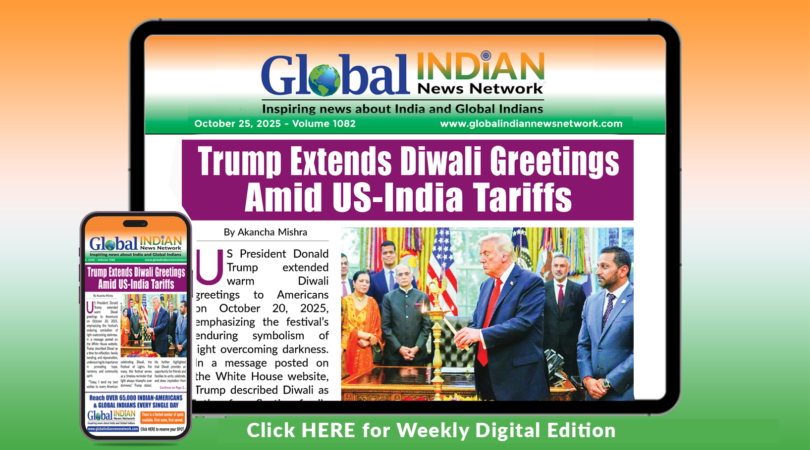 Trump Extends Diwali Greetings Amid US-India Tariffs & Weekly Summary ...